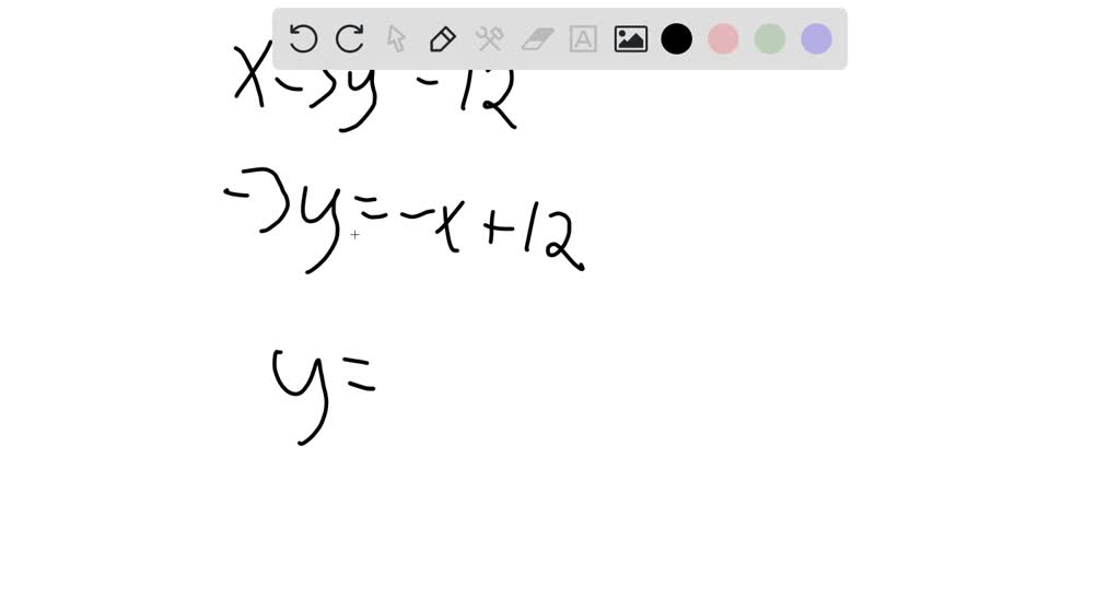 Solved X 3y 12 Assume That Y Is A Function Of X Rewrite The