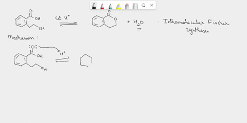 (3 points) Draw the mechanism for the Fisher esterification of isoamyl ...