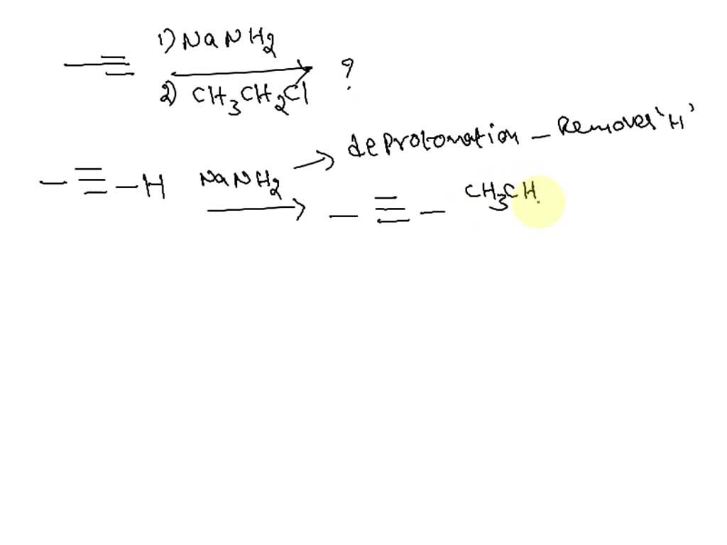 SOLVED: Give the major product of the following reaction. 1) NaNH2 2 ...
