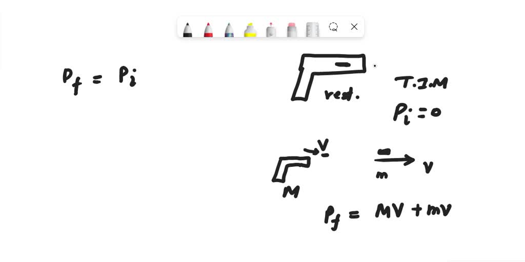 Find the recoil velocity of a gun having a mass equal to 5 kg, if a ...
