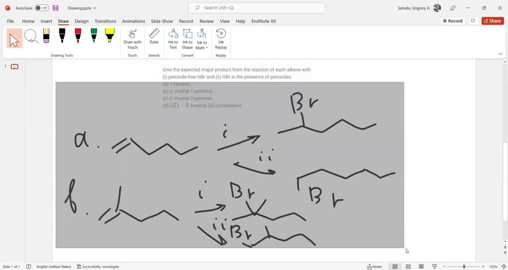 SOLVED: Give the expected major product from the reaction of each ...