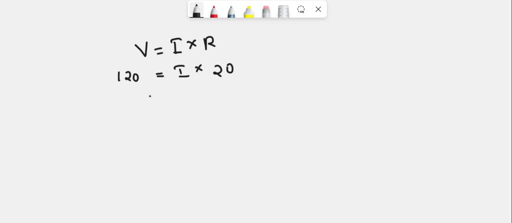 SOLVED: For a simple circuit, voltage equals current times resistance ...