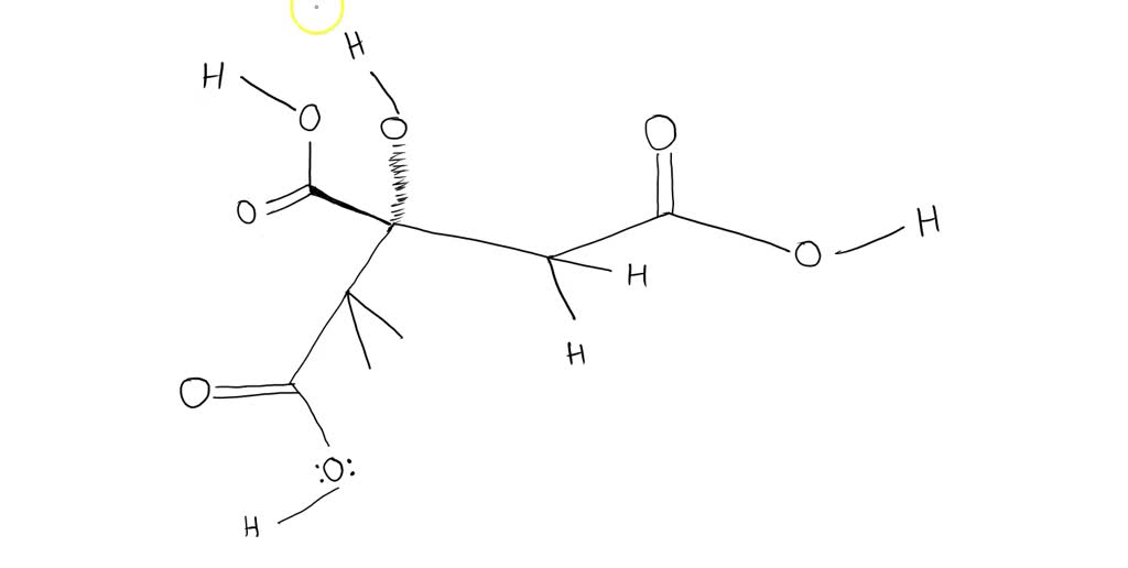 SOLVED: The following model is a representation of citric acid, the key ...