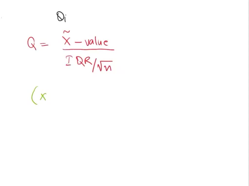 SOLVED: (5 points) I have Q-test statistic" to test the null hypothesis ...