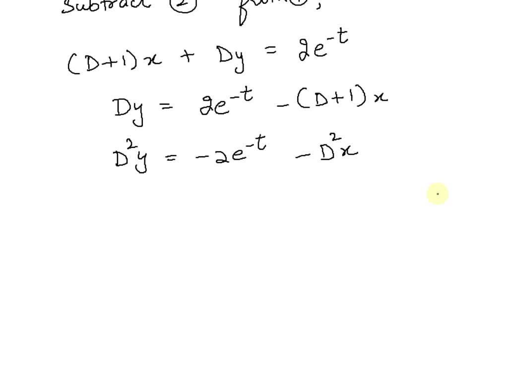 Solved In Problems 26 Through 29 First Calculate The Operational Determinant Of The Given