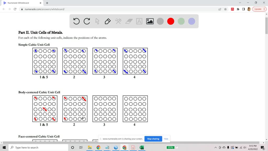 SOLVED: Part II Unit Cells of Metals: For each of the following unit ...