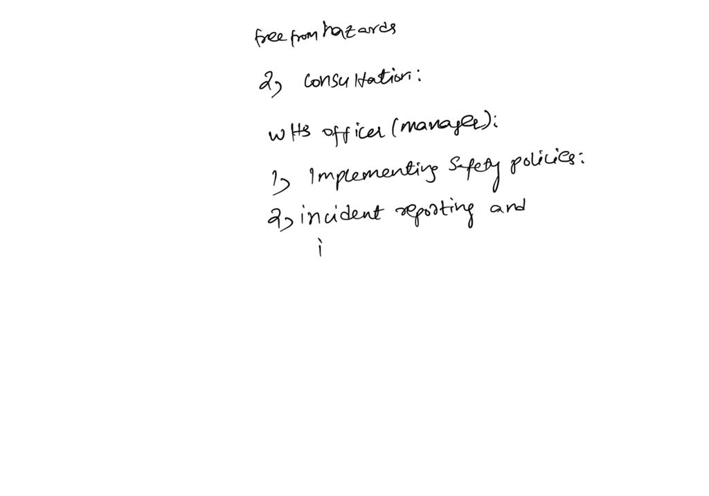 SOLVED: Outline two common duties of each of the following duty holders ... SOLVED: Outline two common duties of each of the following duty holders ...