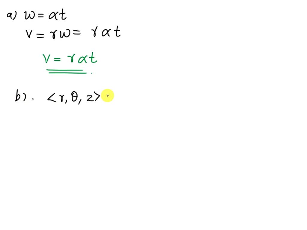 SOLVED: Q3: A particle moves in a circle ofradius b with angular velocity 0= at;, where is ...
