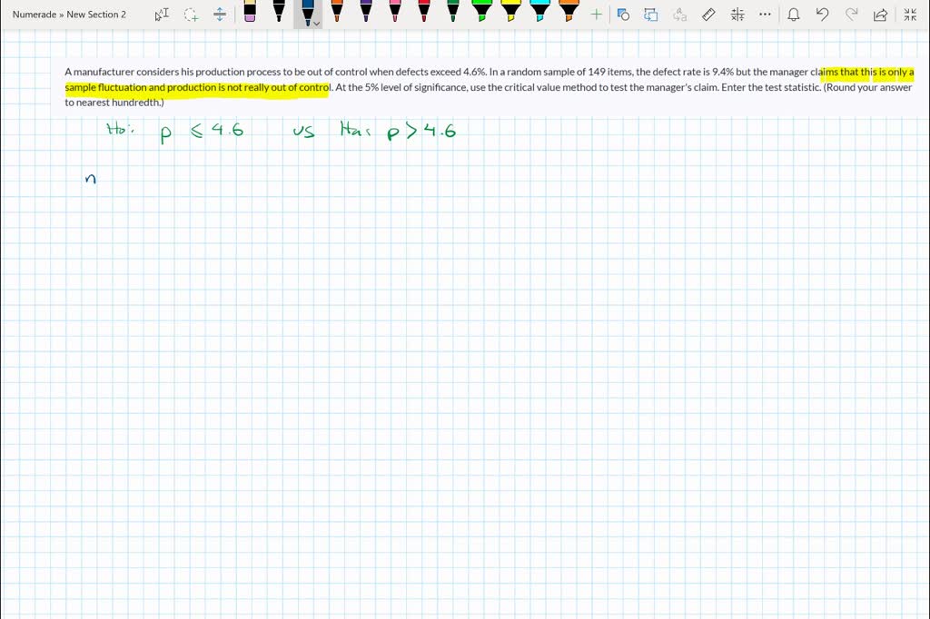 SOLVED: A production process with critical, major and minor defects is being monitored. During ...