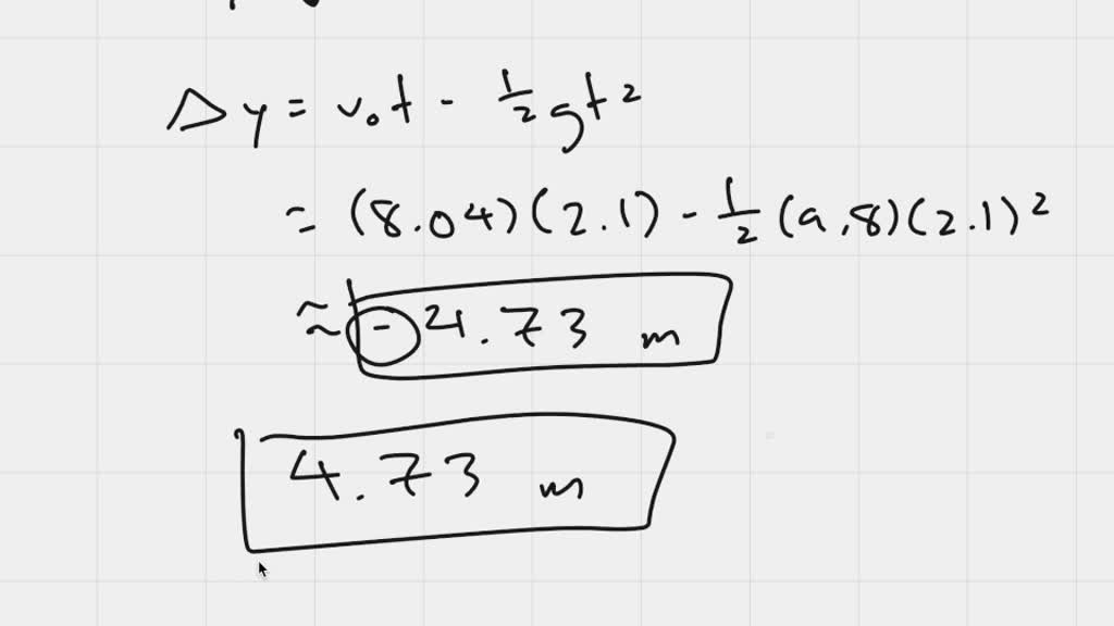 SOLVED: (a) Calculate the height (in m ) of a cliff if it takes 2.10 s for a rock to hit the ...