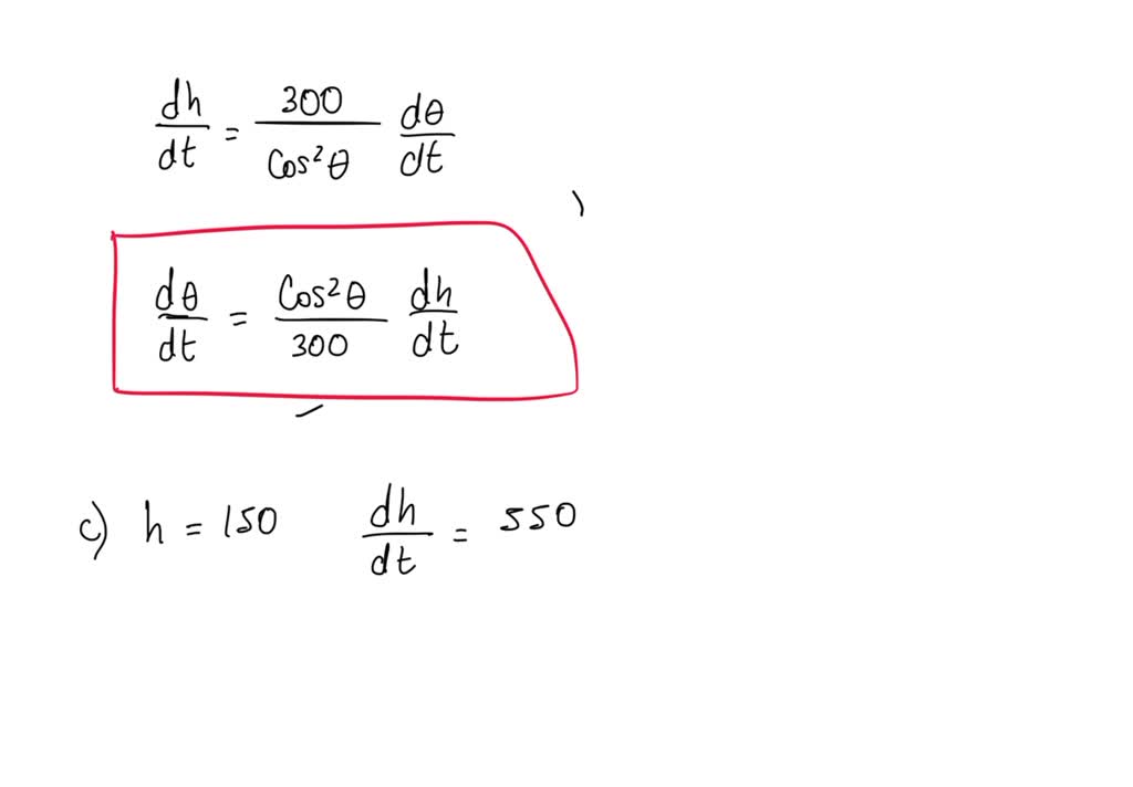 SOLVED: QUESTION 10 Related rates (angle and trigonometry) Observers of ...