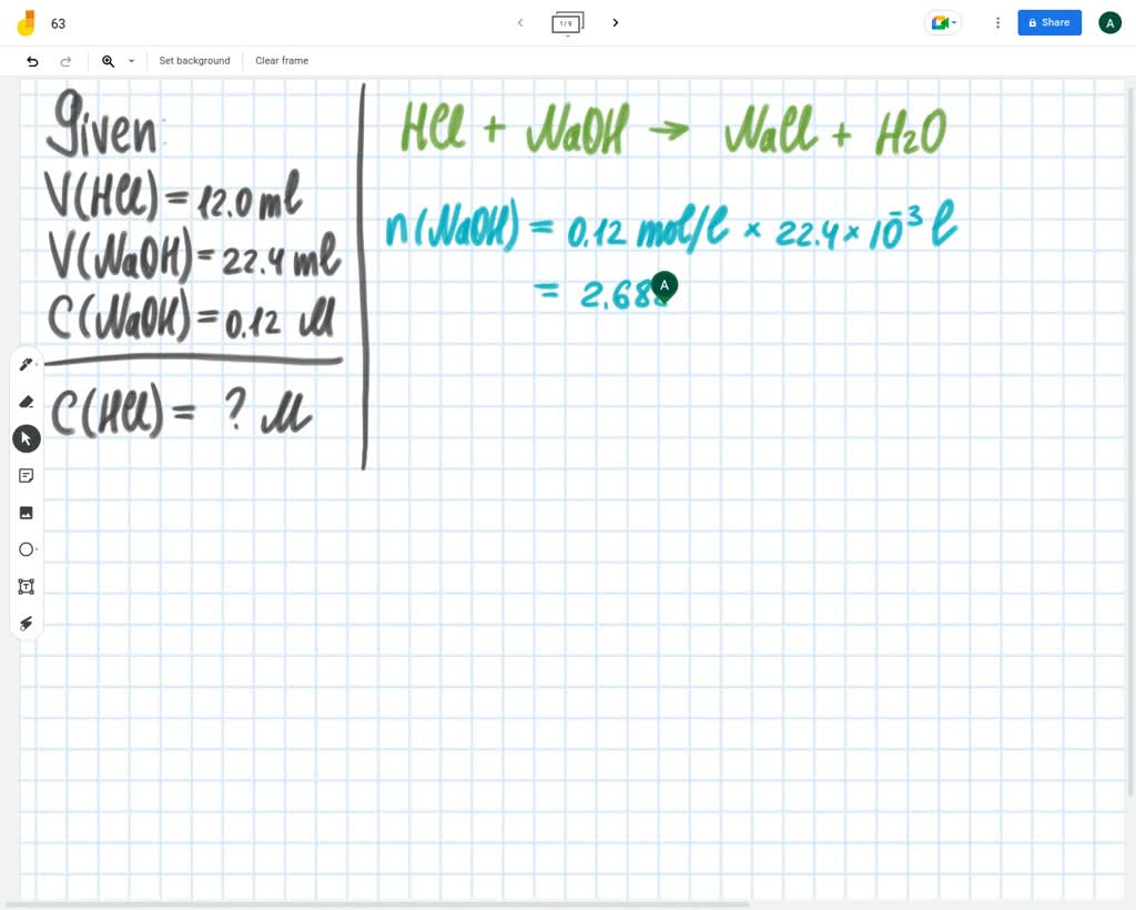SOLVED: Titration of a 12.0 mL solution of HCl requires 22.4 mL of 0.12 ...