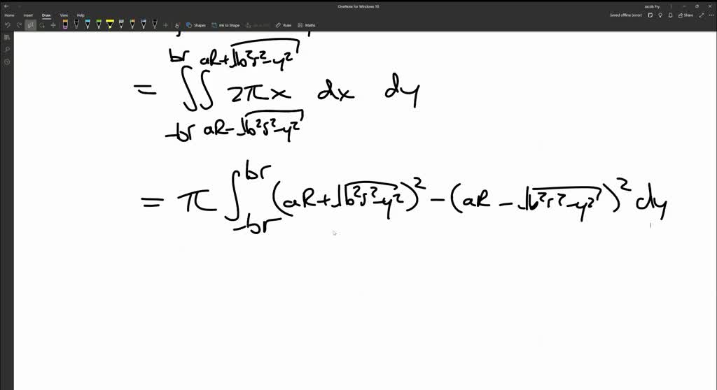 SOLVED: Consider the following abr Set up an integral for the volume solid torus (the donut ...