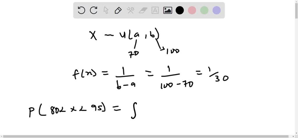 SOLVED: The random variable x is known to be uniformly distributed ...