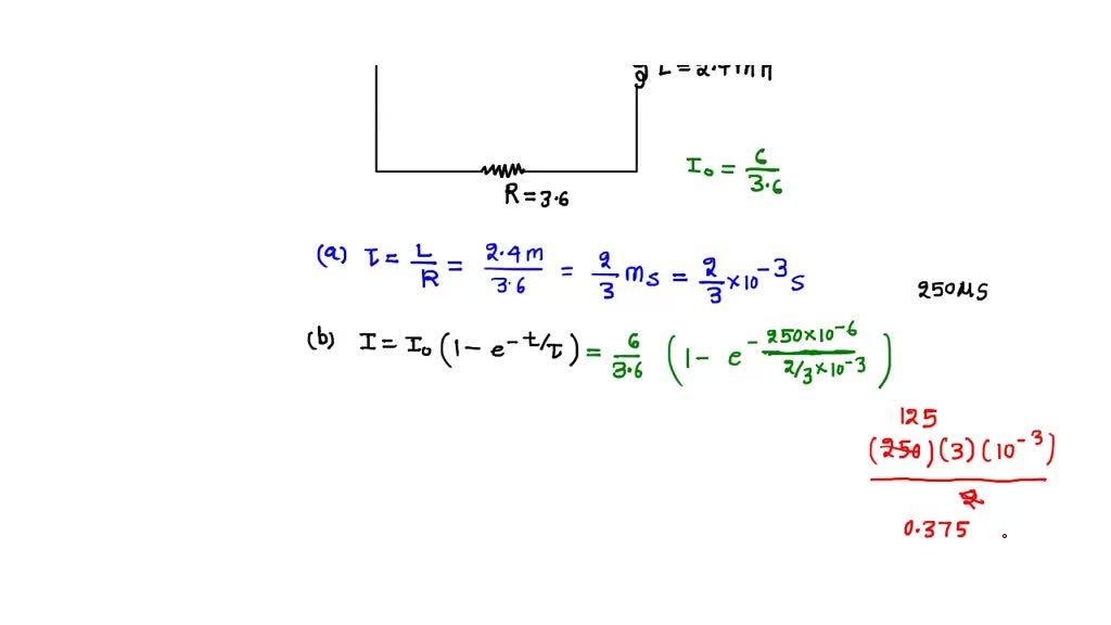 SOLVED: For a classroom demonstration, professor built an RL circuit ... SOLVED: For a classroom demonstration, professor built an RL circuit ...