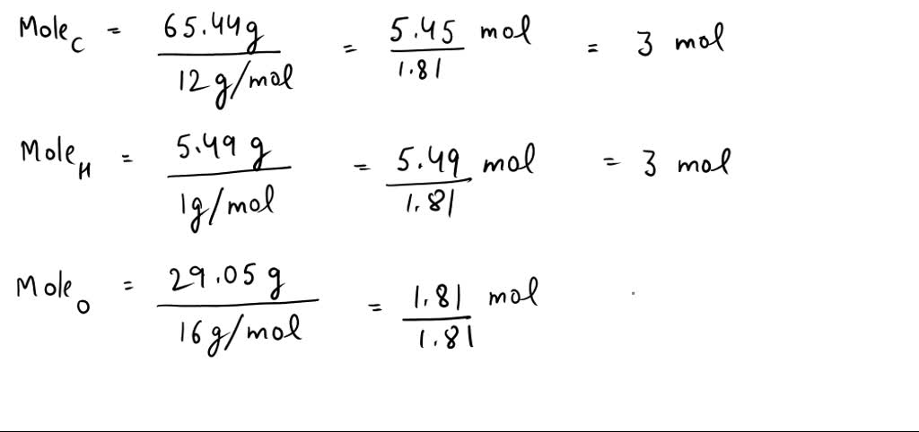 SOLVED: Resorcinol contains 65.44% Carbon (C); 5.49% Hydrogen and 29.06 ...