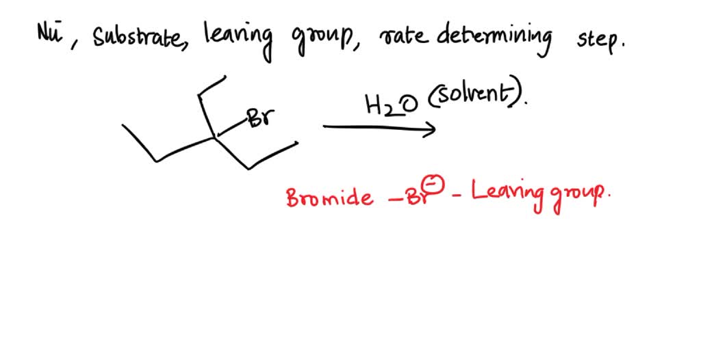 SOLVED: For the SN reaction, draw the major organic product, identify ...