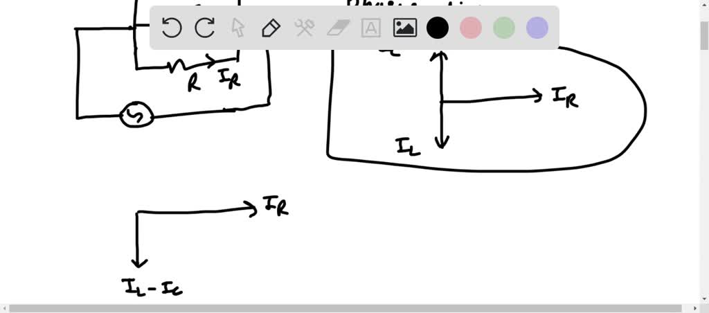 SOLVED: Draw the phasor diagram for the circuit, noting that the voltage, not the current, is ...