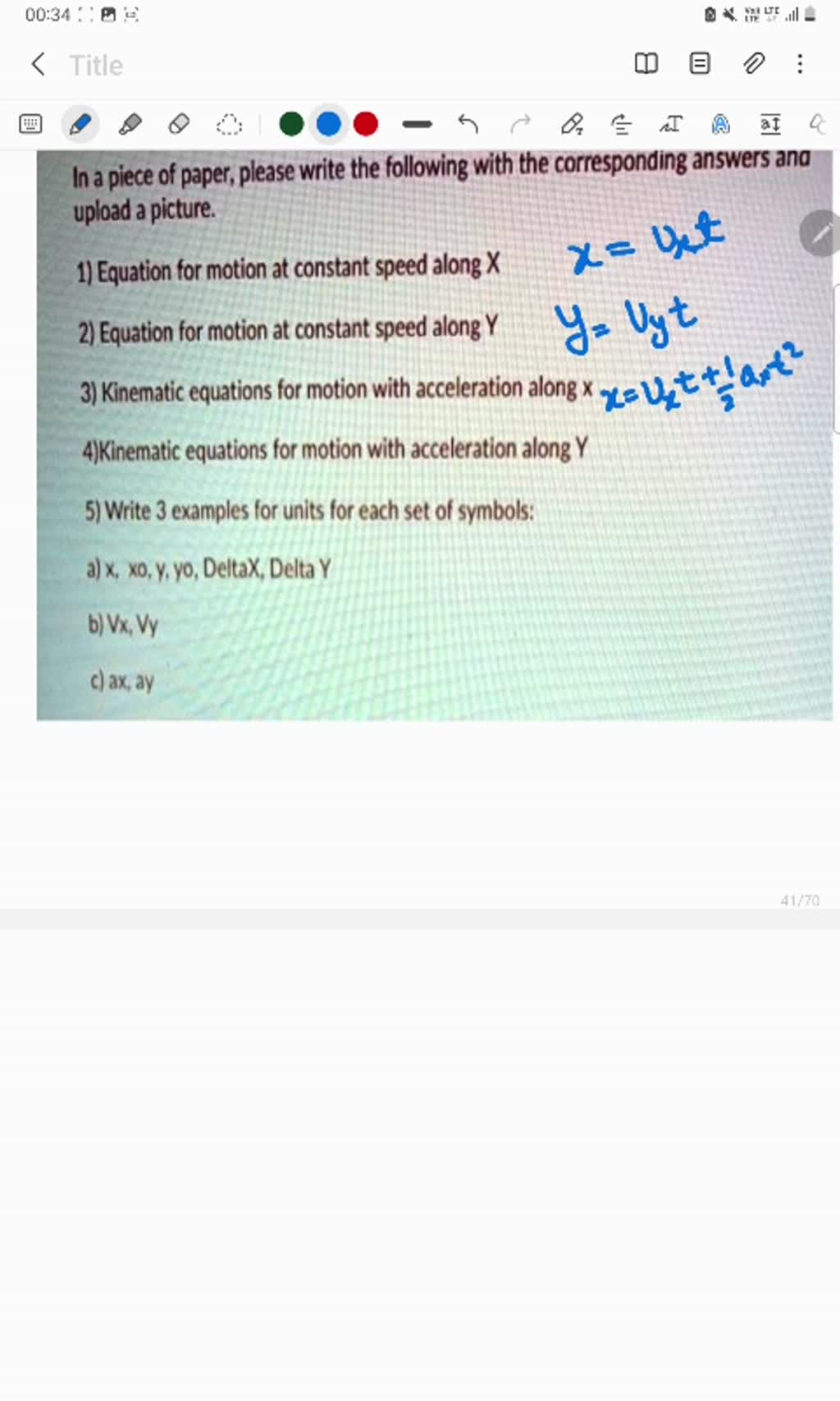 SOLVED: I want important notes and equations in chapter 1 physics 1 ...