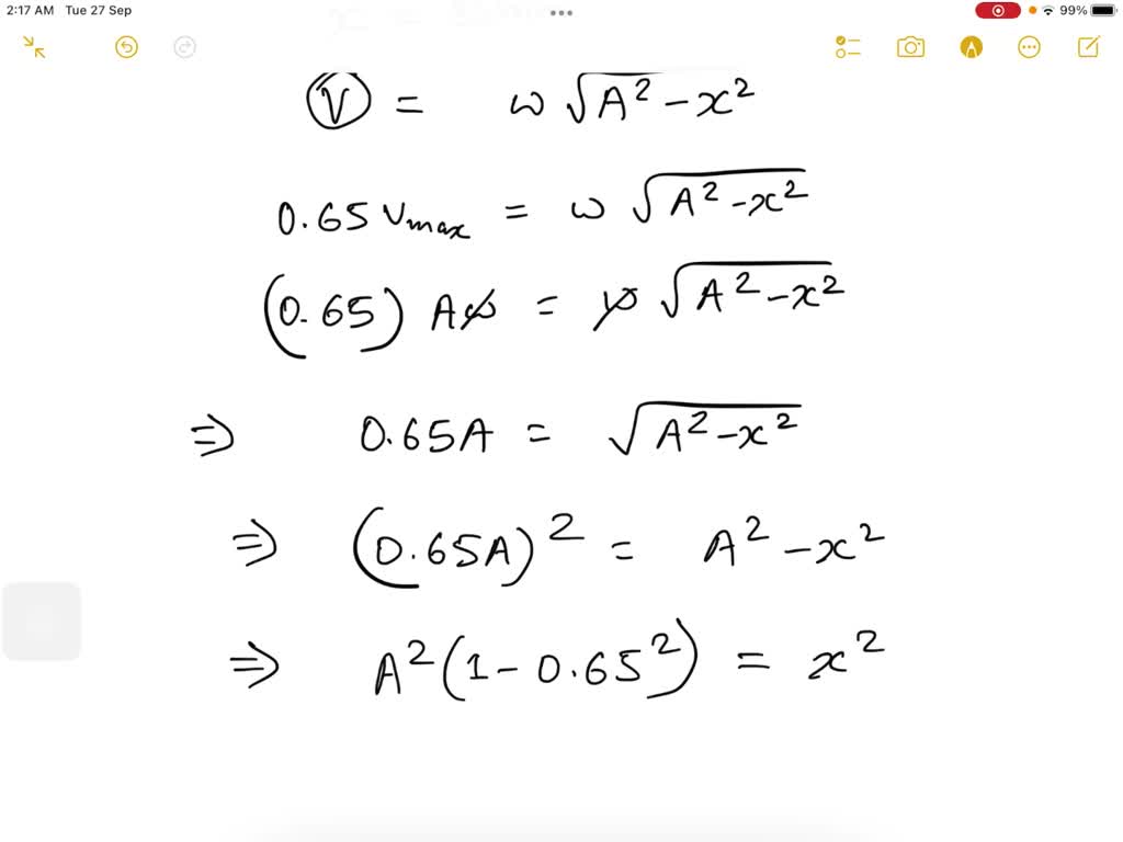 SOLVED: Q2/A particle moving with simple harmonic motion; performs 15 ...