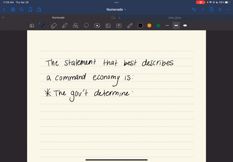 Which describes an example of the economic system known as a...