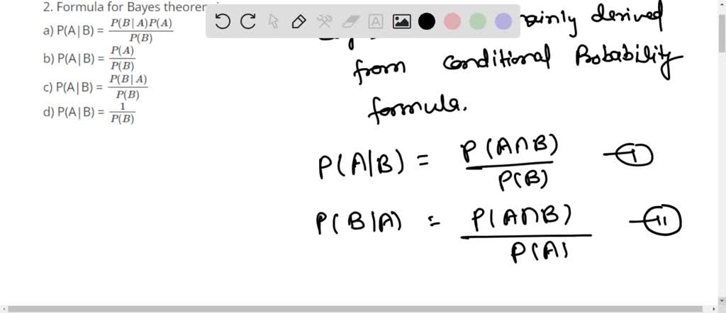 SOLVED: Section on: Probability Theory Bayes' Theorem,