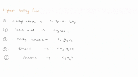 SOLVED: Which of the following compounds has the lowest boiling point ...