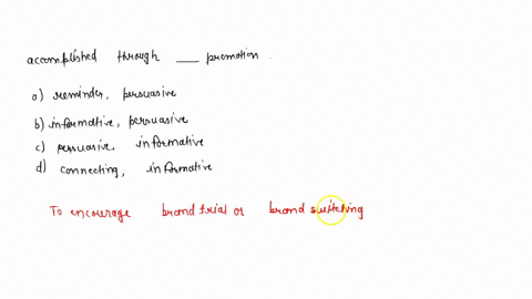 Brand awareness focuses on such techniques as recognition...