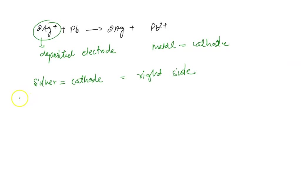 SOLVED: FOR: 2Ag+(aq) + Pb(s) â†’ 2Ag(s) + Pb2+(aq) Write the half ...