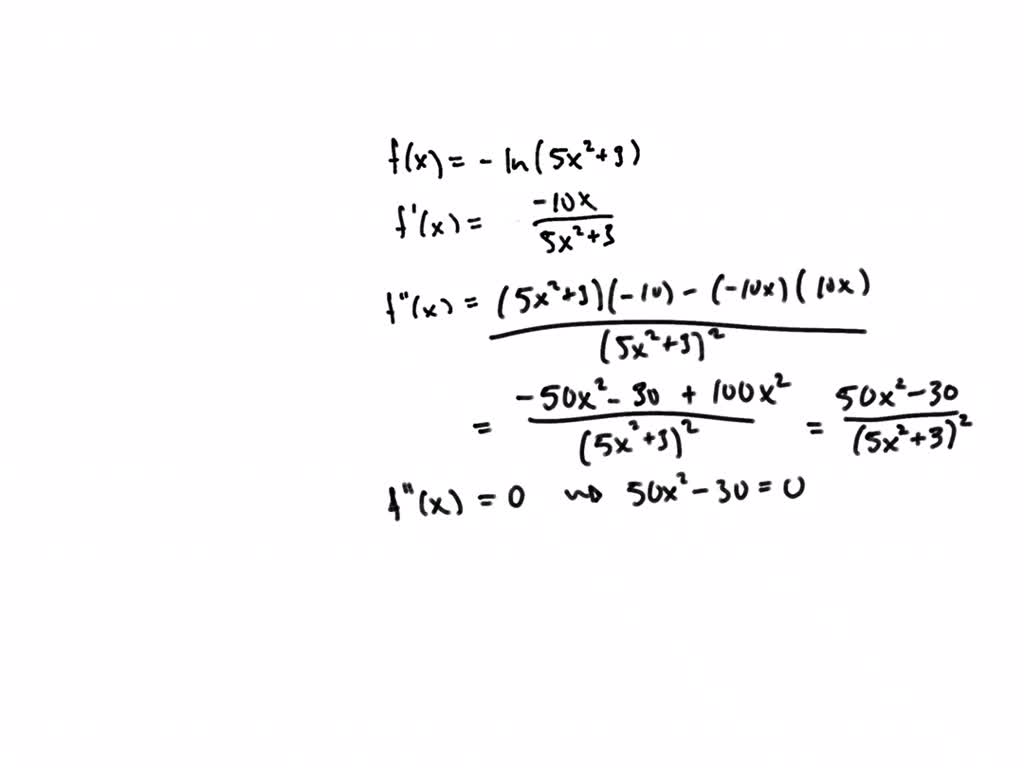 SOLVED: Determine the intervals on which the given function is concave Up or concave down and ...