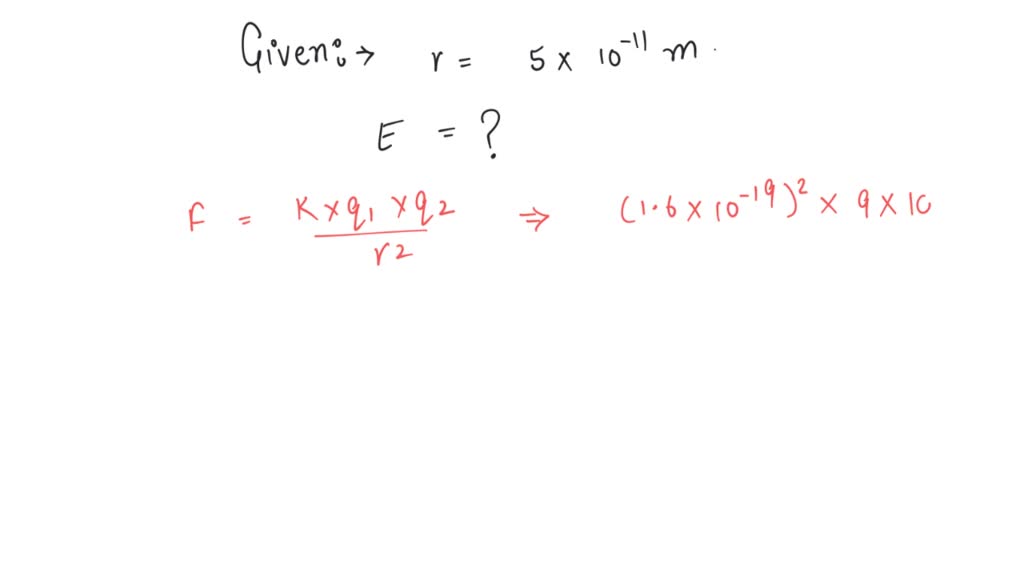 Solved An Electron Revolves Around The Nucleus Of Hydrogen Atom In A