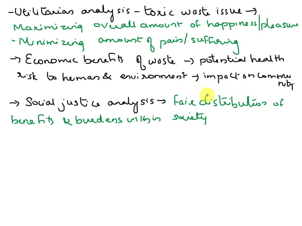 SOLVED: Explain the difference between a utilitarian analysis of a ...