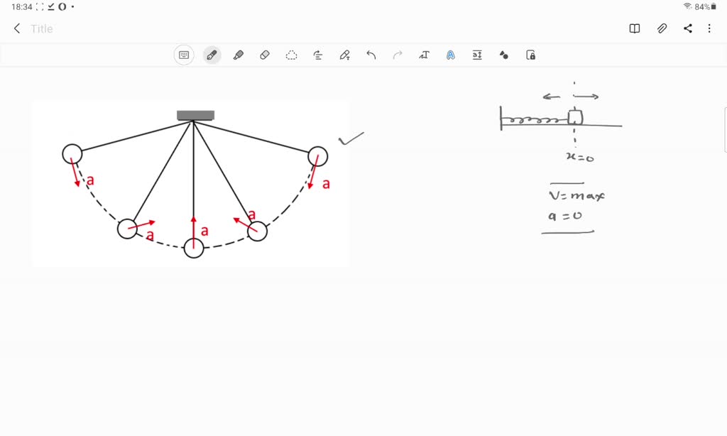 SOLVED: When a body oscillating on a horizontal spring passes through ...
