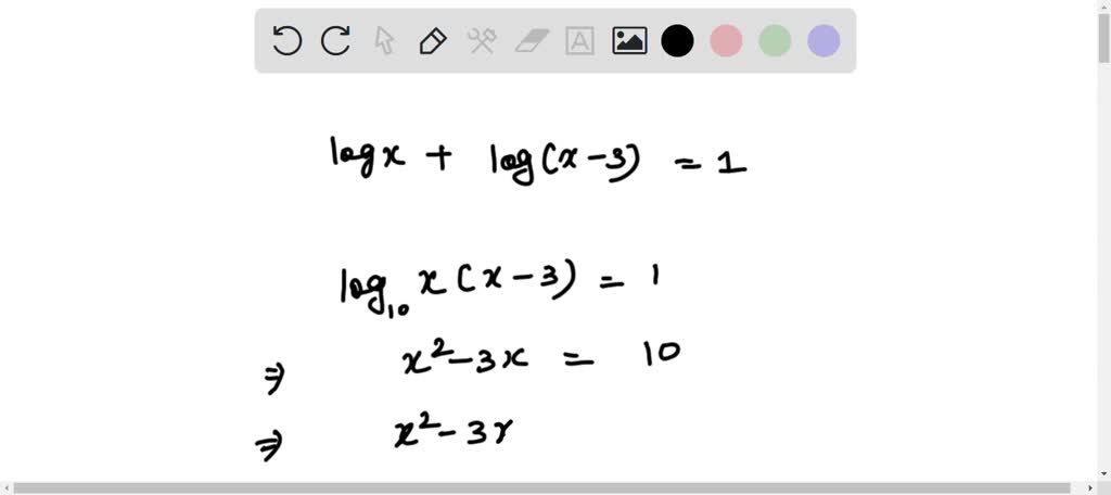 Solved Solve The Logarithm Equation For X Loge X Log X 3 1