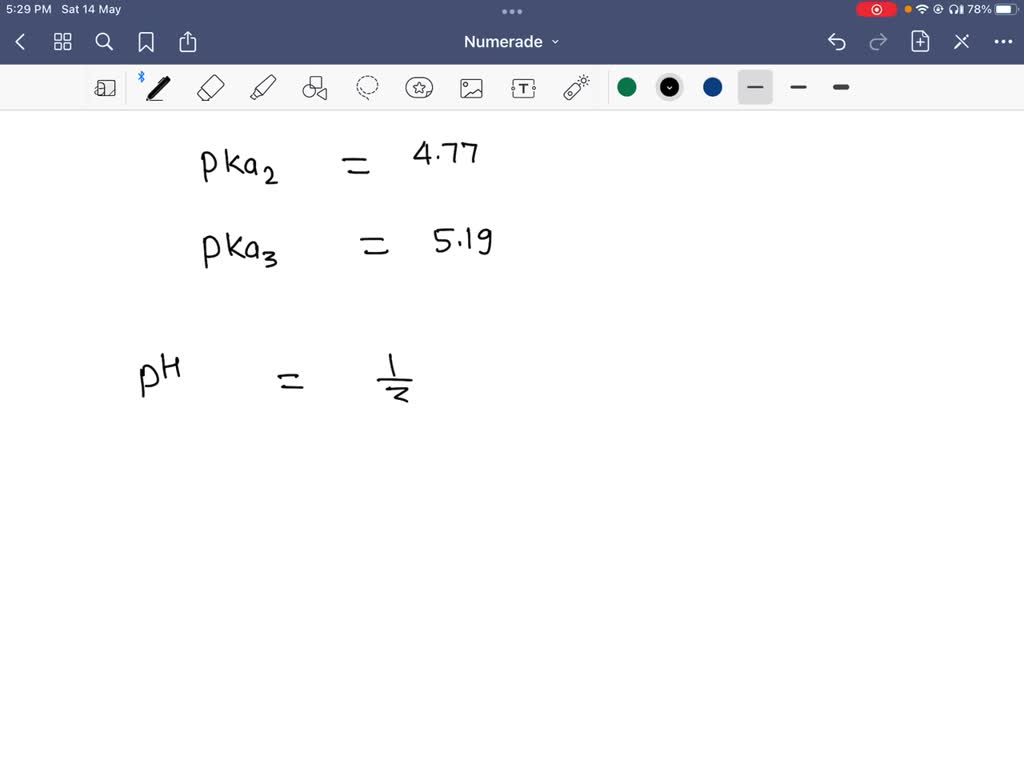 SOLVED: What is the pH of a solution of Na2HC6H5O7 (disodium citrate)? (The pKa values for ...