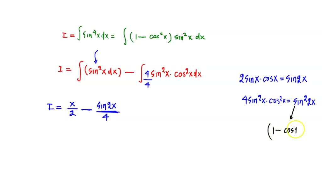 SOLVED: '(a) Use the reduction formula in Example to Show that sin"X dx ...