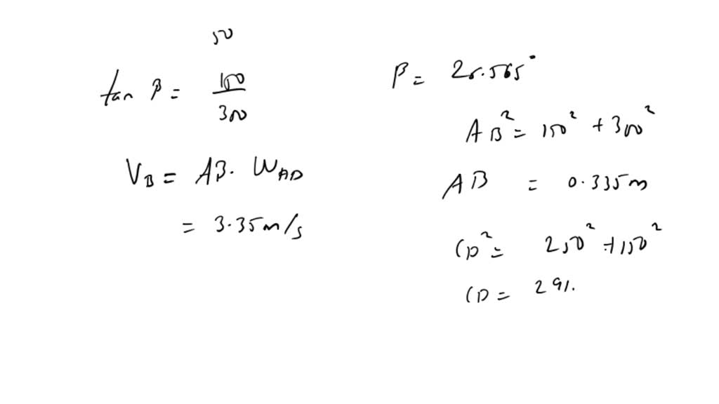 Solved Problem 3 Bar Ab In Figure 3 Rotates With A Clockwise Angular 4229