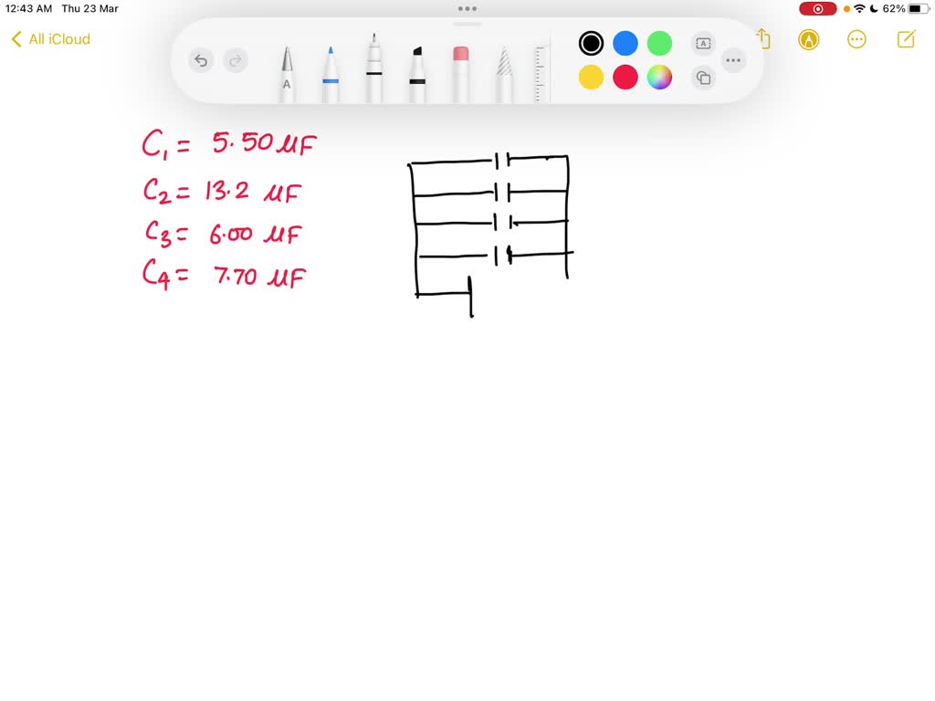 SOLVED: Consider the combination of capacitors shown in the diagram ...