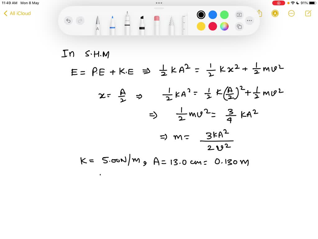 SOLVED: Here are the equations for three situations of a ball of mass m ...