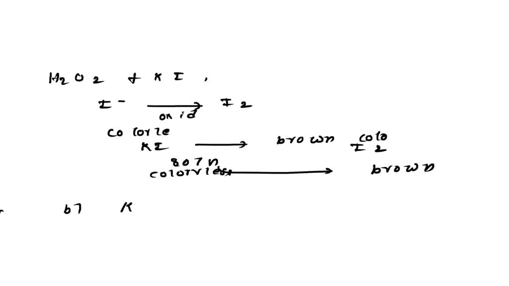 SOLVED: 'Hydrogen peroxide can act as an oxidizing agent It gains ...