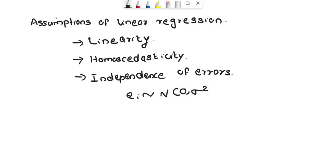 SOLVED: Which of the following is/are assumptions for linear regression ...