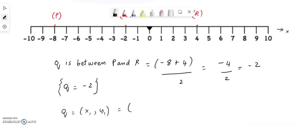 SOLVED: 14 Q is between P and R on number linc: P = 8, and R = 4 What ...