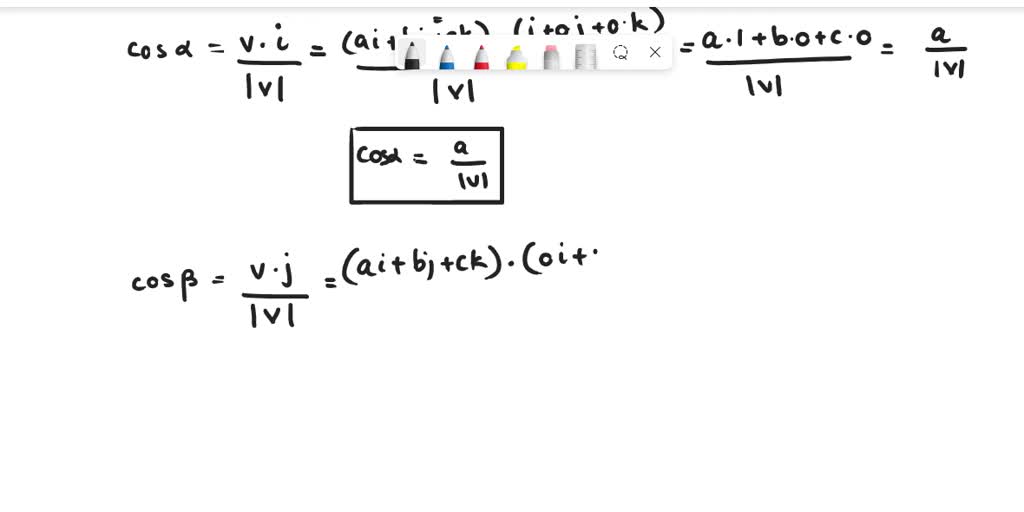 SOLVED: 'Let nonzero vector in R3 The direction angles and cos and are ...
