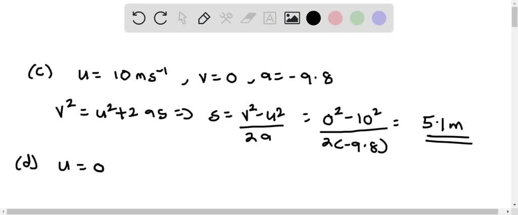 SOLVED: (c) How high does the discus go above the initial release point ...