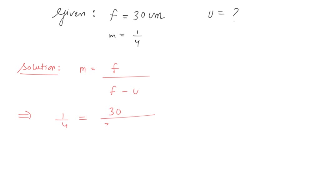 SOLVED: The image formed by a convex mirror of focal length 30cm is a ...