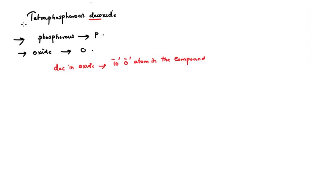 SOLVED: Part B What is the formula for the compound tetraphosphorus ...