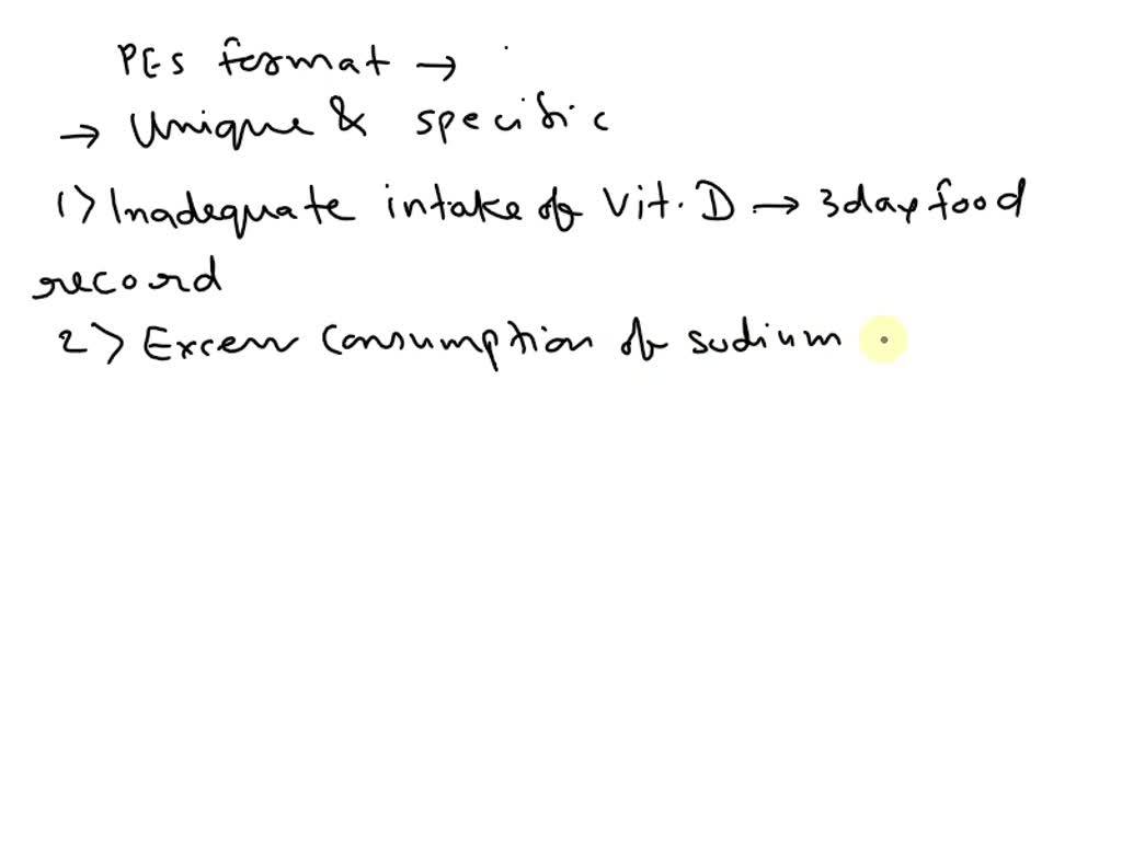 SOLVED: Micronutrient Intake: Using standardized language and the PES ...