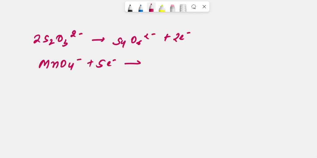 How to solve MnO4- + S2O32- â†’ S4O62- + Mn2+ using oxidation number ...