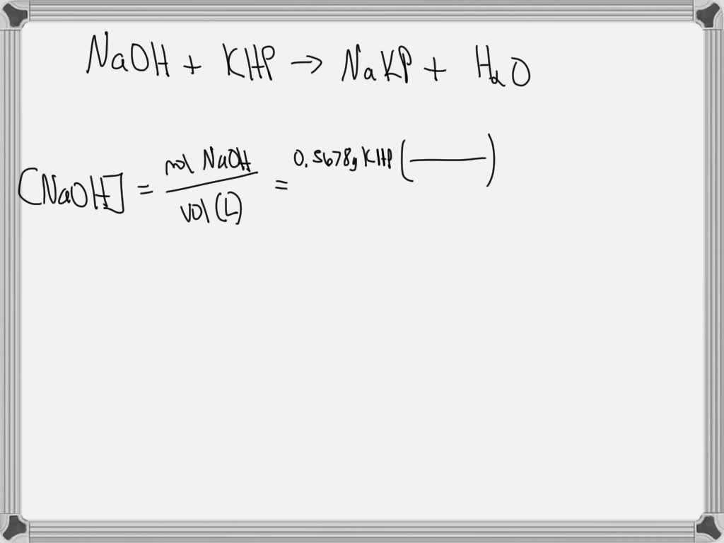 SOLVED: A student finds that 12.34 mL of a NaOH solution is needed to ...