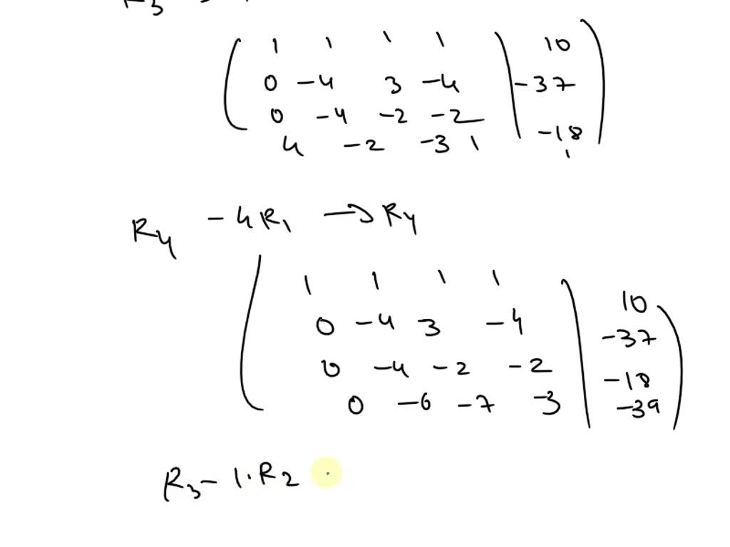 Solved 2 Solve Using Elementary Row Operations Identify The Basic And Free Variables Write